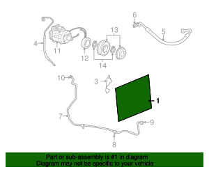 55116928AA - Condenser - 2005-2010 Jeep | MoparPartsCanada.ca