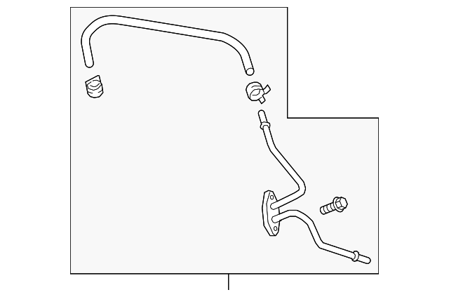 2020-2022 Cadillac CT4 Turbocharger Coolant Feed and Return Pipe ...