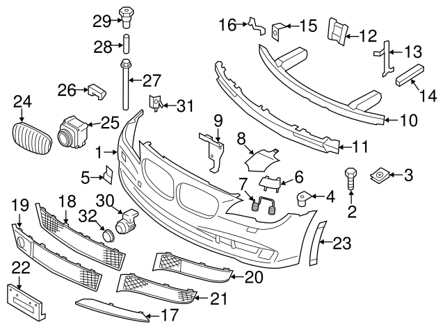 51117263325 - 2010-2017 BMW Support (51-11-7-263-325) | BMW of South ...