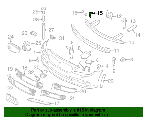 51117263325 - 2010-2017 BMW Support (51-11-7-263-325) | BMW of South ...