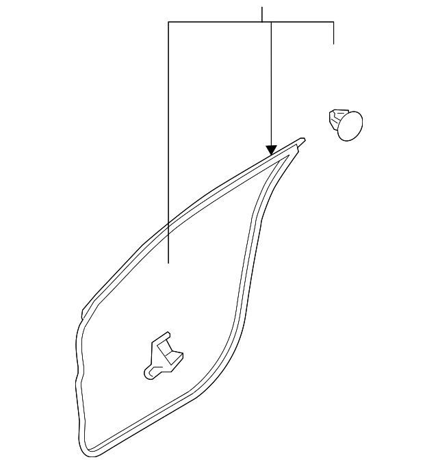 2022-2024 Mitsubishi Door Weather-Strip 5725A463 | Mitsubishi Parts ...
