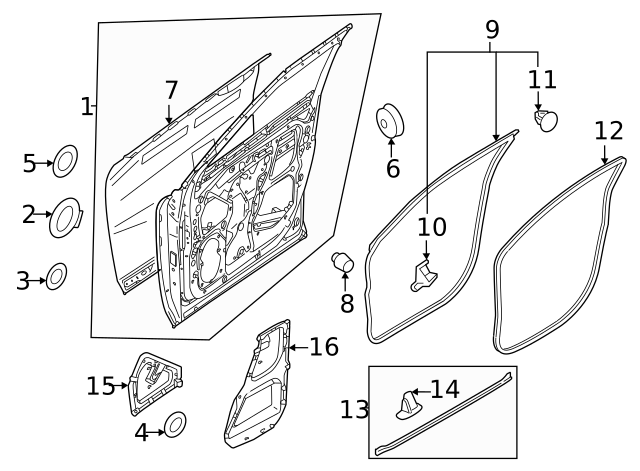 80101W360P - Panel Assembly, Front Door, Left-hand Mitsubishi Motors Store