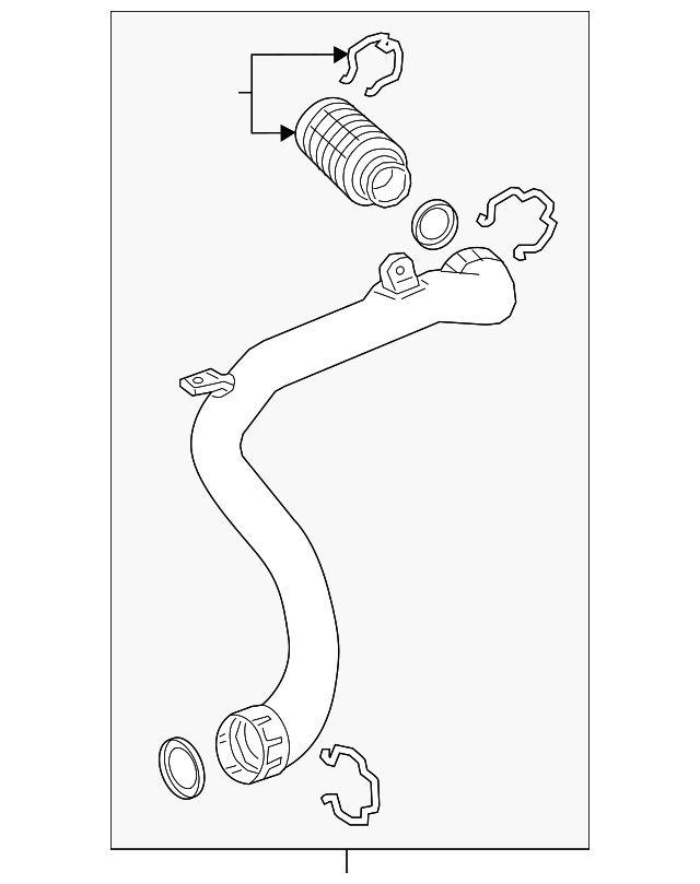 2019-2024 Cadillac XT4 F Tube 84400160 GM | GMPartsDirect.com