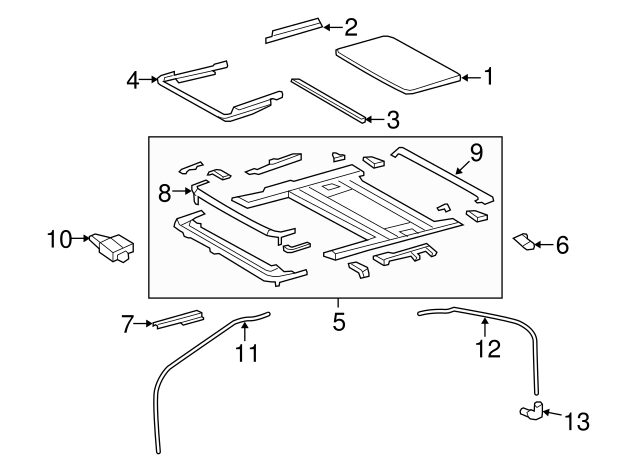 63217-50040 - Side Trim 2007-2017 Lexus | AutoNationParts.com