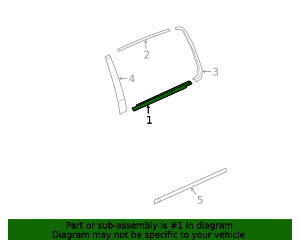 2019-2020 Ram 1500 Belt Weather-Strip 68285776AE | TascaParts.com
