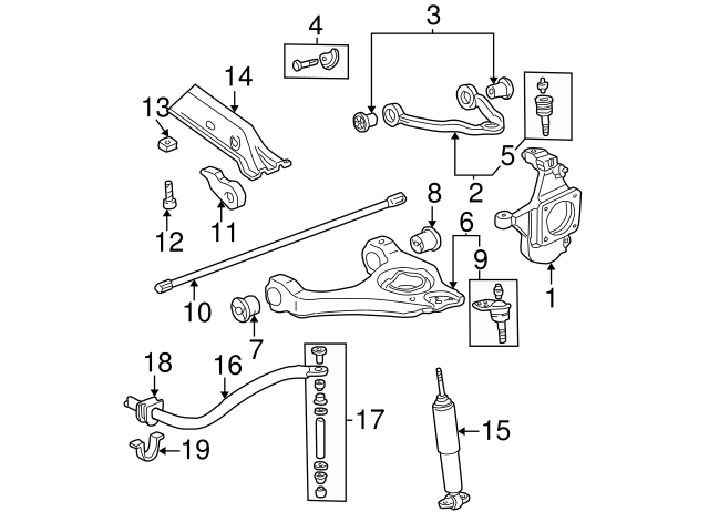 2001-2006 GM Absorber Kit,Frt Shk 12477659 | GM Parts Center