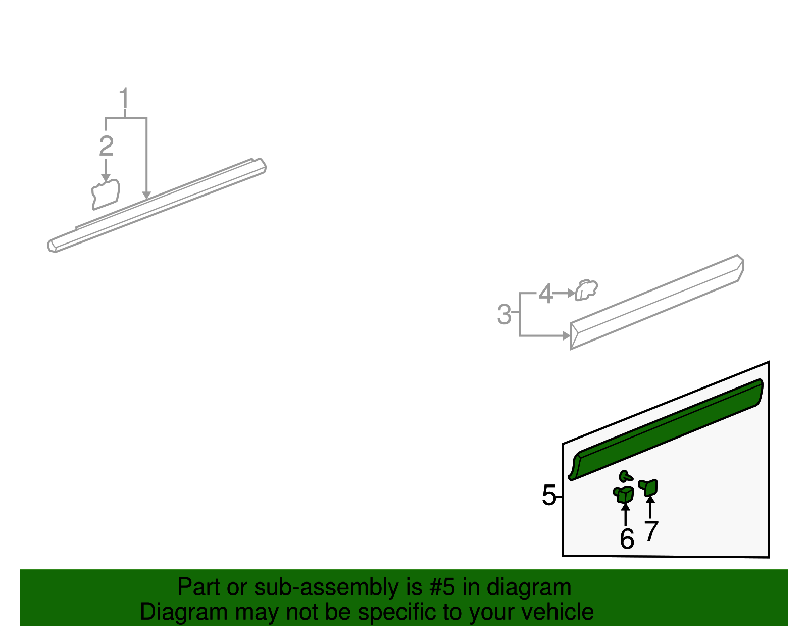 75313-S9A-003 - Lower Molding 2002-2006 Honda CR-V | Honda Parts Online