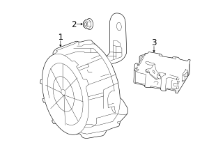 86570-33150 - Hybrid / Electric Vehicle Sound Alert Speaker 2021-2024 ...