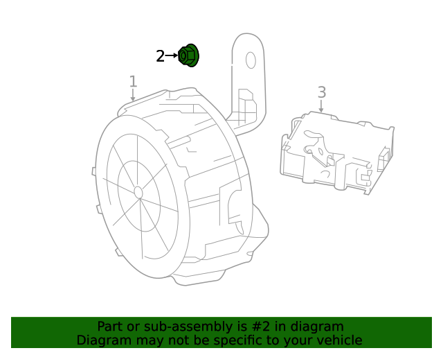 90080-17244 - Hybrid / Electric Vehicle Sound Alert Speaker Bracket Nut ...