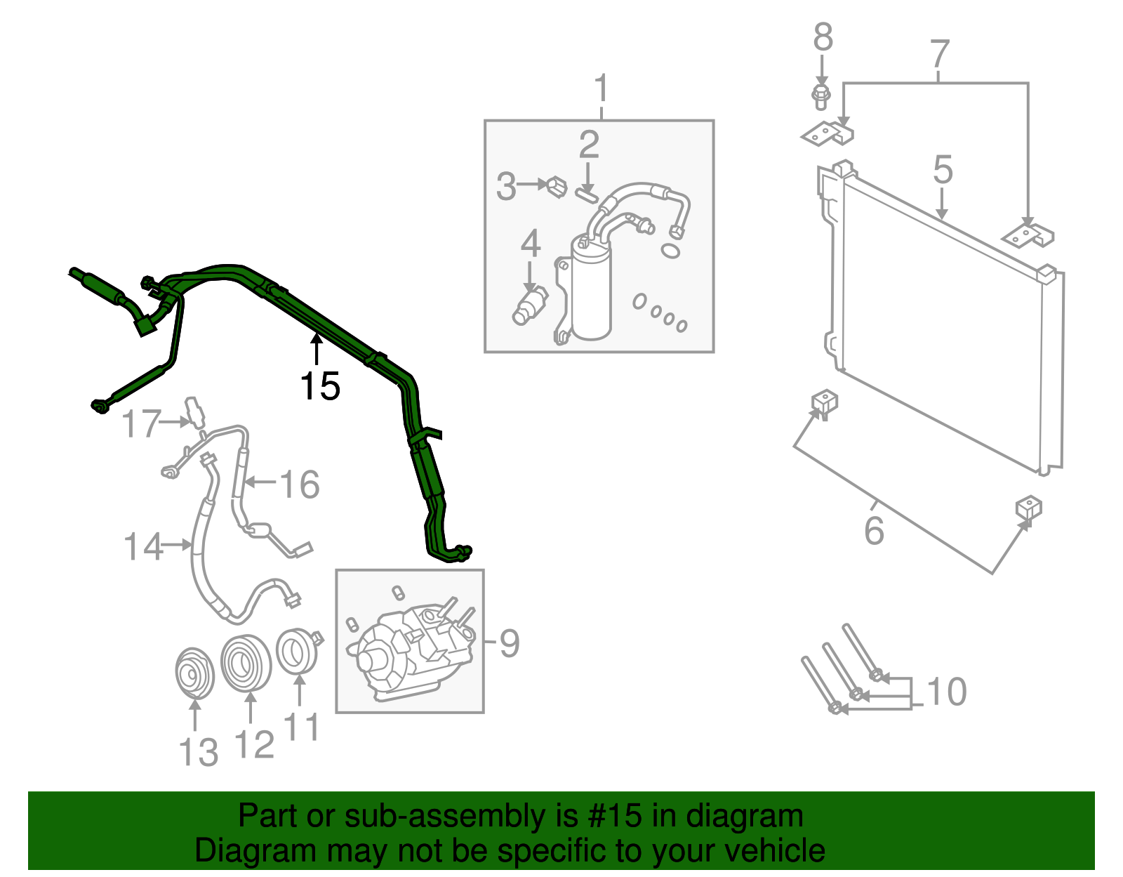 2007-2024 Ford Liquid Hose CC2Z-19835-B | Ford OEM Parts Online