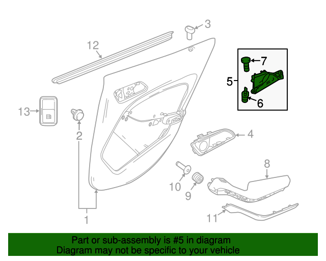 204-760-02-70-4592 - Handle, Outside 2014-2016 Mercedes-Benz | Mercedes ...