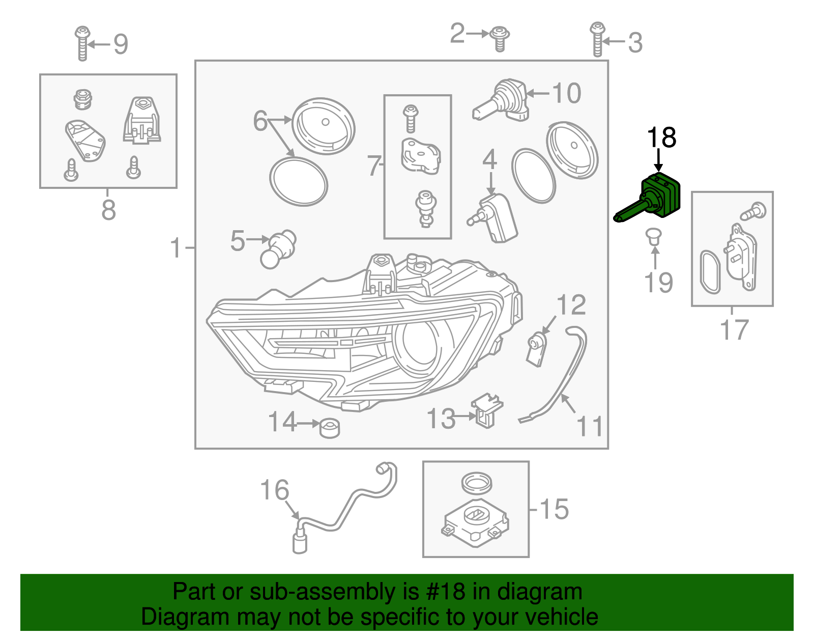 8W0-941-235-A - Headlamp Bulb 2016-2024 Audi | Audi OEM Parts