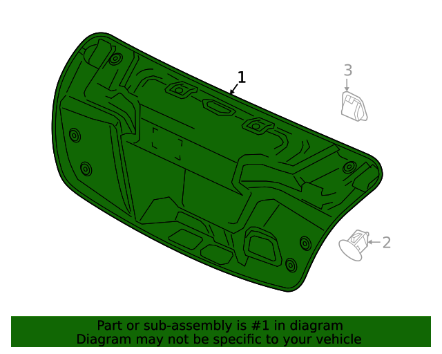 2019-2021 Volvo S60 Trunk Lid Trim 32149022 | TascaParts.com