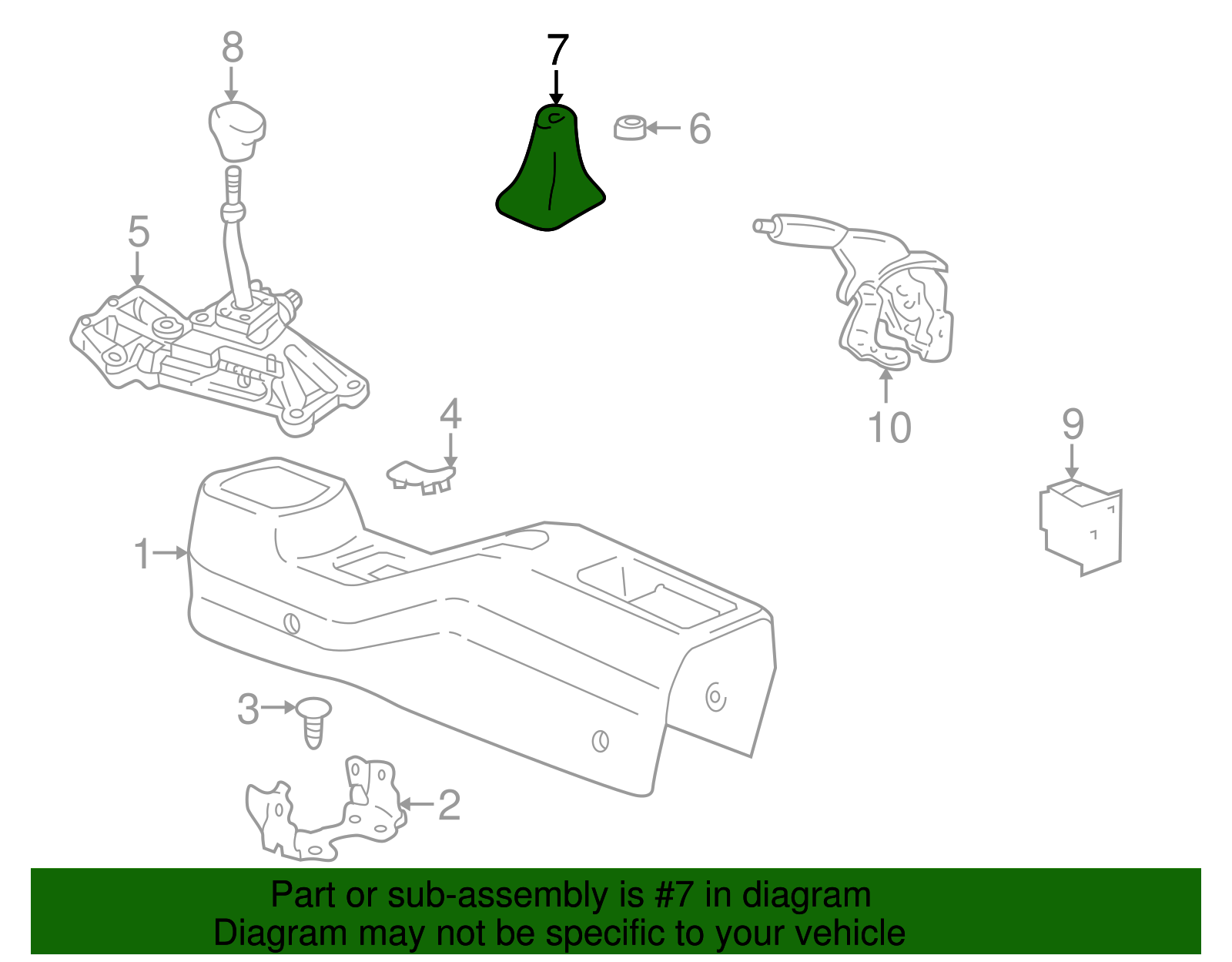 Genuine Toyota Automatic Transmission Shift Linkage Boot part# 58808 ...