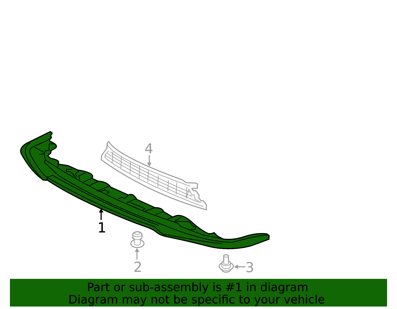 71102-TGG-A50 - Lower Grille 2017-2021 Honda Civic | Honda Parts Online