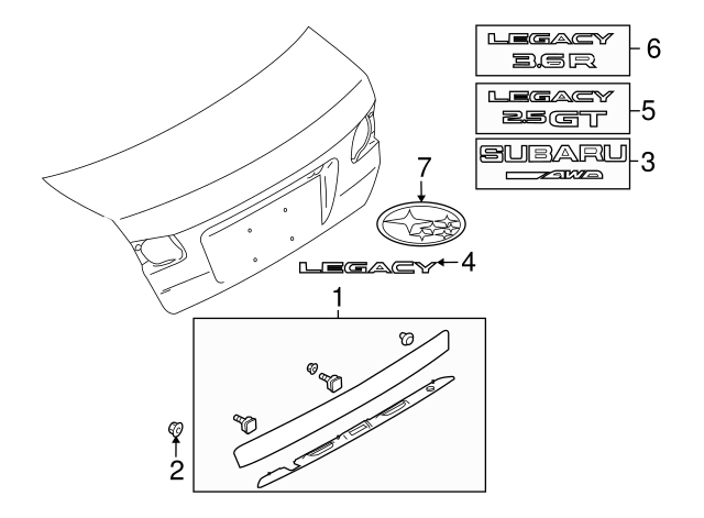 2009-2019 Subaru OEM NEW 09-19 Subaru PZEV Partial Zero Emission Vehicle Emblem Legacy Forester ...