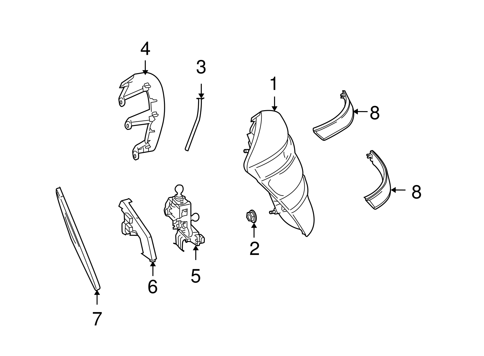 1954-2013 Mercedes-Benz Bulb Mount 221-820-02-77-64 | MB OEM Parts