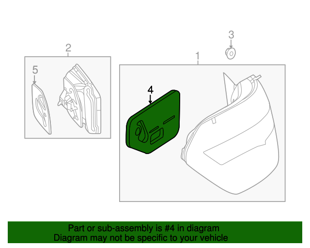212-826-13-91-64 - Seal, Lamp Housing Mercedes-Benz USA Parts