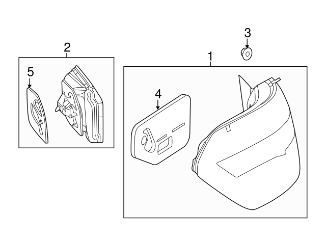 2014-2016 Mercedes-Benz Backup Lamp Assembly 212-906-27-57-64 | MB OEM ...
