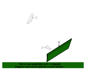 87721-3F000 - Body Side Molding 2004-2006 Kia Amanti | Kia.Parts Store