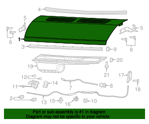 2014-2021 Ram Hood 68095724AA | TascaParts.com