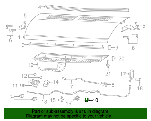 2014-2023 Ram Clip 68132630AA | TascaParts.com