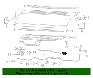 2014-2019 Ram Support Rod Bushing 68099819AA | TascaParts.com