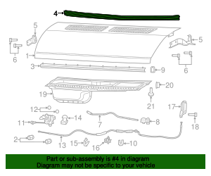 2020-2021 Ram Rear Seal 68134688AB | TascaParts.com