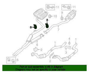 2015-2023 Mopar Muffler & Pipe Bracket 68242103AB | Mopar Parts Canada