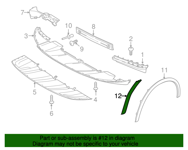 2011-2014 Porsche Cayenne Flare 958-559-820-00-9B9 | Sunset Porsche Parts