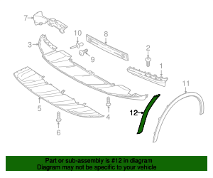 2011-2014 Porsche Cayenne Flare 958-559-820-00-9B9 | Sunset Porsche Parts