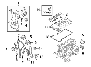 2010-2014 Hyundai Genesis Coupe Front Cover 21350-2C101 | OEM Parts Online