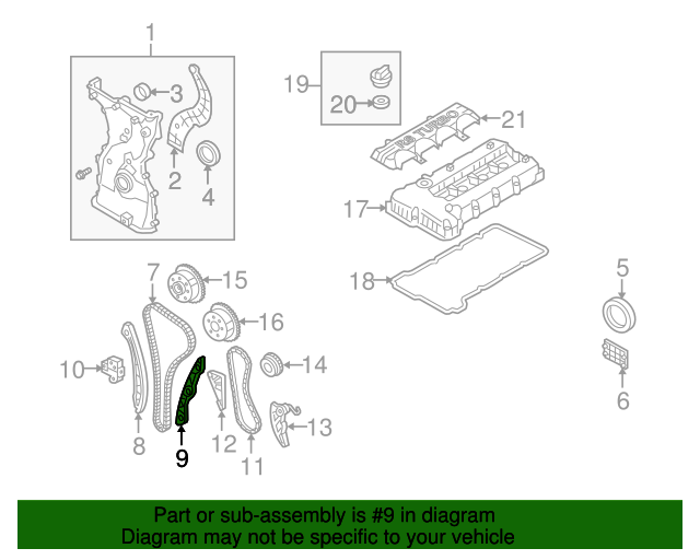 2006-2015 Hyundai Chain Guide 24431-25001 | OEM Parts Online