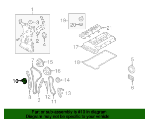 Genuine Engine Timing Chain Tensioner for 2006-2015 Hyundai | Part ...