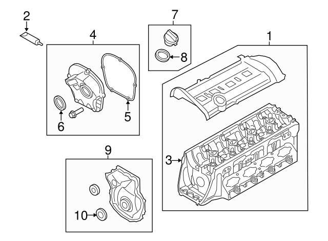 Front Cover Seal 06H-103-483-D | Audi USA Parts