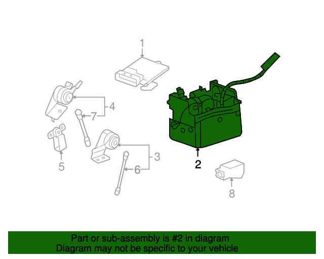 2007-2014 GM Automatic Level Control Air Compressor 22941806 GM ...