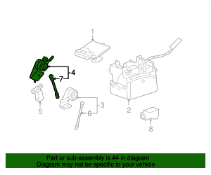 2004-2011 GM Rear Driver Side Suspension Position Sensor 15128648 | OEM ...