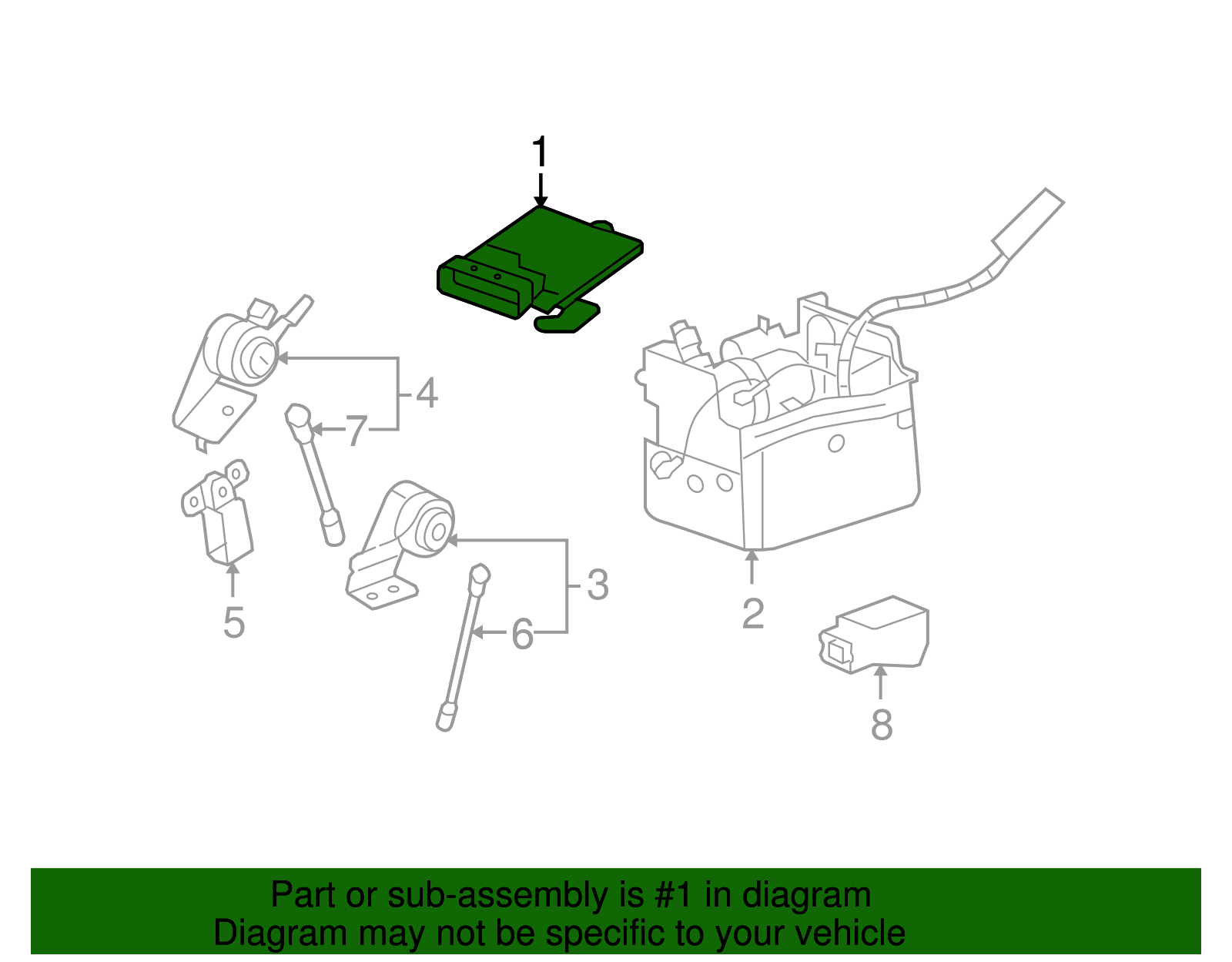 2008-2014 GM Active Suspension Control Module 25971217 | Chevy Parts Pros