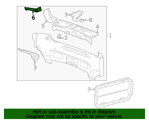 2021-2022 Buick Envision Driver Side Rear End Panel Reinforcement ...