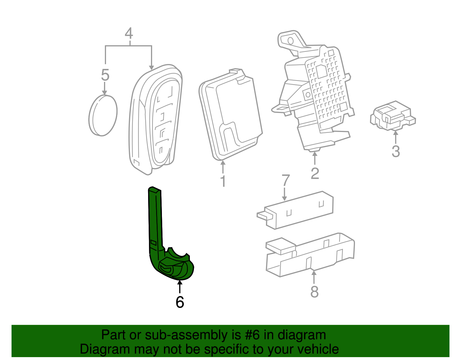 2016-2025 Chevrolet Door Lock and Ignition Lock Key 13523213 | Courtesy ...