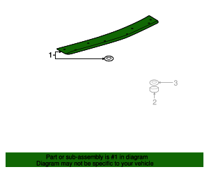 2005-2011 Cadillac STS Rear Spoiler 89024441 | OEPartsQuick