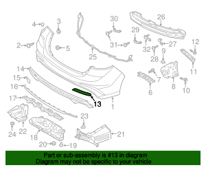 2017-2018 Hyundai Elantra Reflector 92406-F2400 | QuirkParts