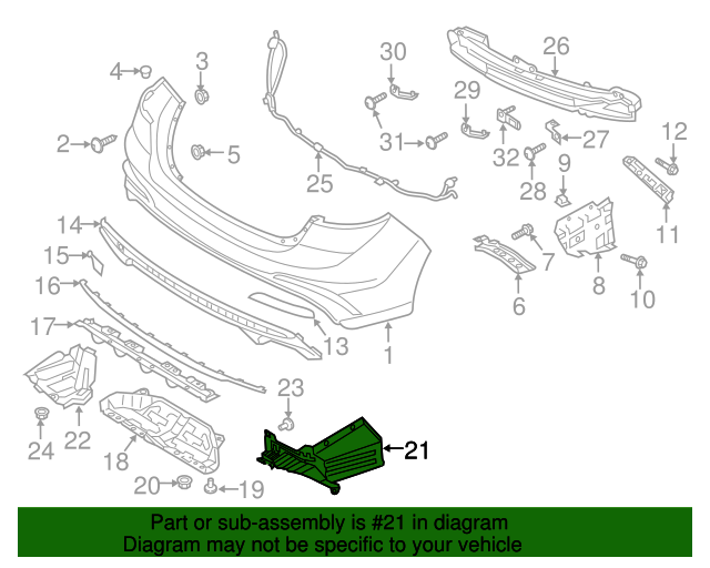 2017-2018 Hyundai Elantra Bumper Extension 86692-F2500 ...