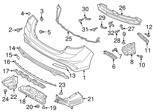 2017-2018 Hyundai Elantra Skid Plate 86665-F2500 | OEM Parts Online