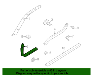 1998-2002 Volvo C70 Sill Cover 8600631 | OEM Parts Online