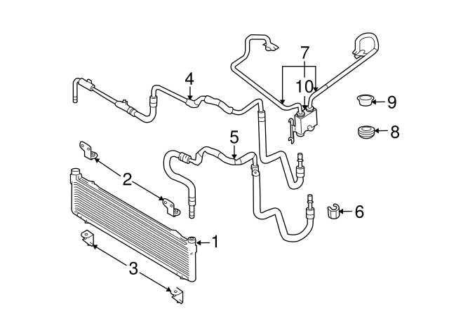 2007-2009 Ford Cooler Line 7T4Z-7R081-B | Varsity Ford