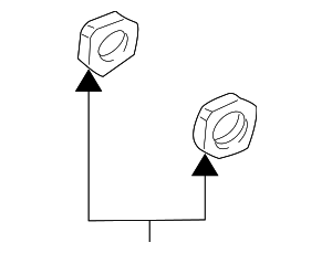1985-2007 Toyota Axle Nut (Left, Right, Front) 43521-60011 | Toyota ...