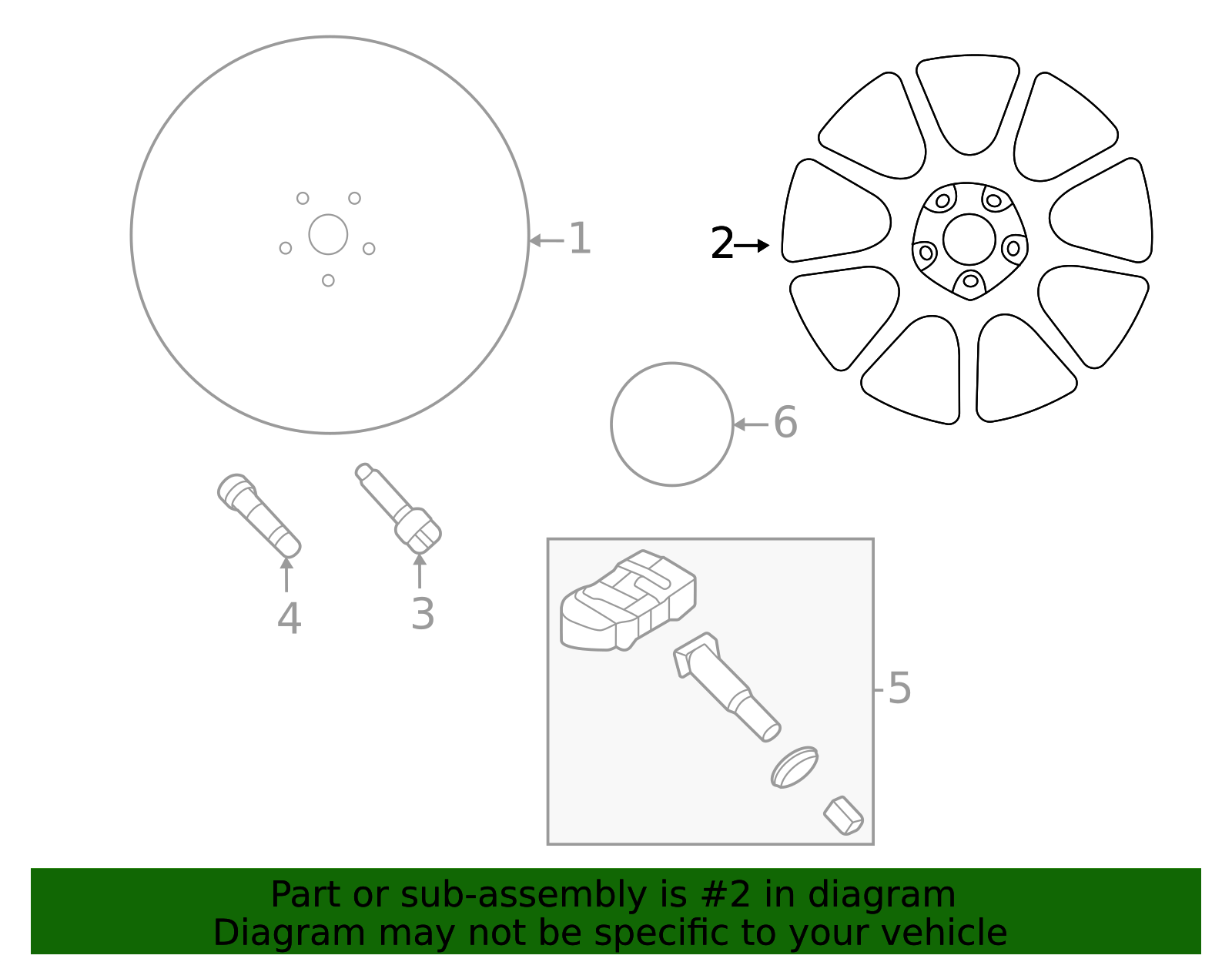 Hyundai - 52914-T1220 - Wheel, Alloy - 2021-2023 Genesis G80 | OEM ...