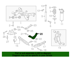 2016-2022 GM Rear Passenger Side Suspension Upper Lateral Link 84557847 ...