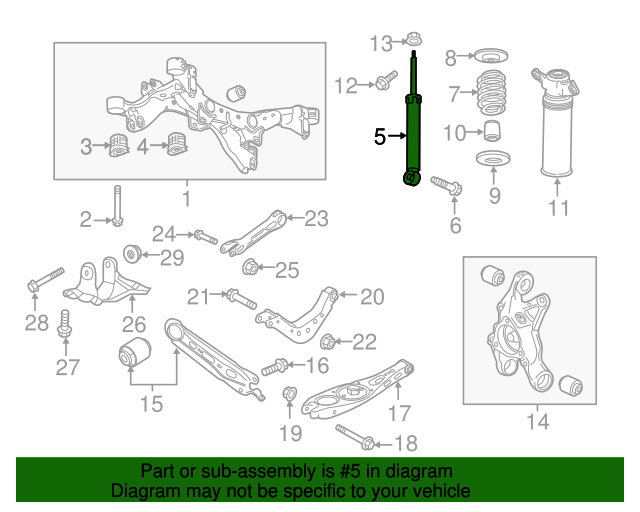 2018-2024 GM (Replaces 84361755) W (S)Absorber 84912412 GM ...